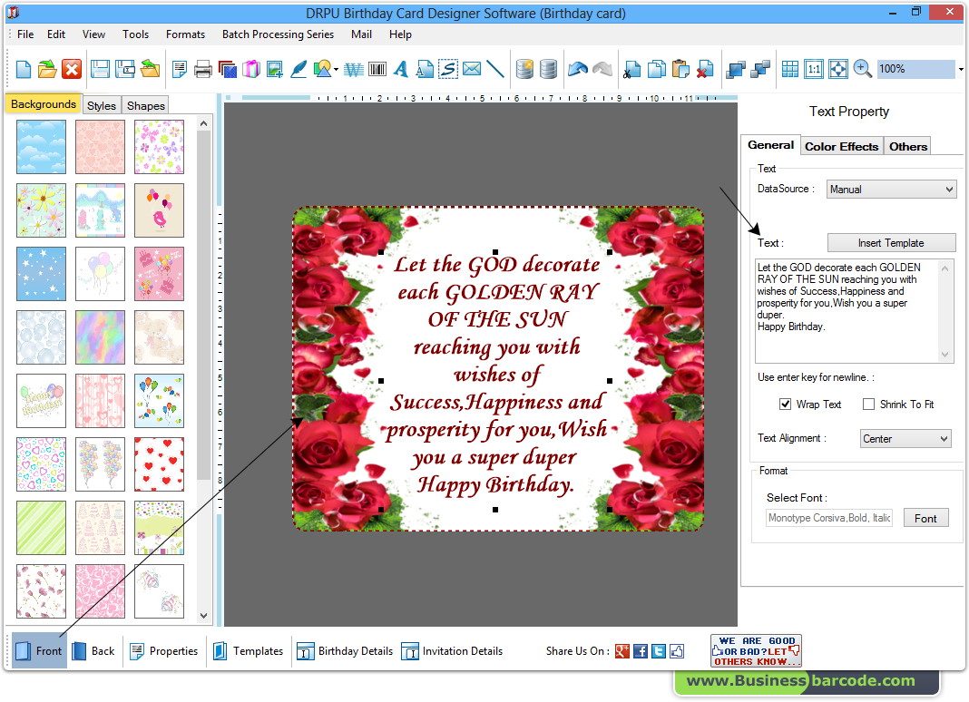 Birthday Cards Maker Software Screenshots BusinessBarcode Birthday Cards Maker Software Screenshots BusinessBarcode