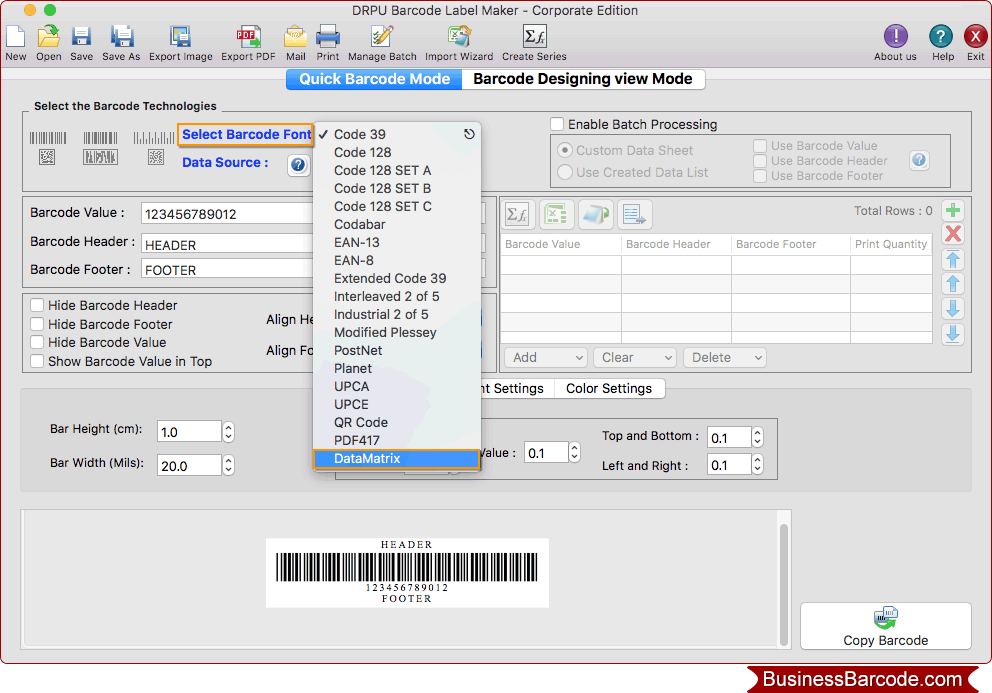 Barcode Label Maker (For MAC) Corporate Edition screenshots ...
