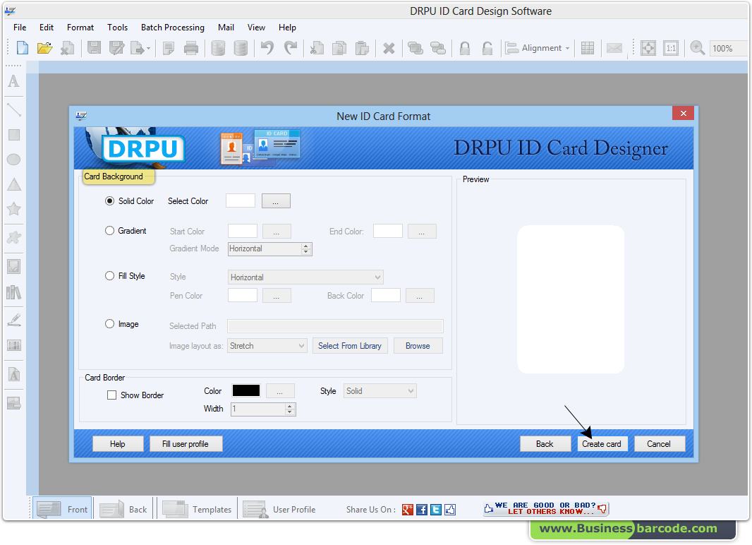 ID Card Maker Software screenshots – BusinessBarcode
