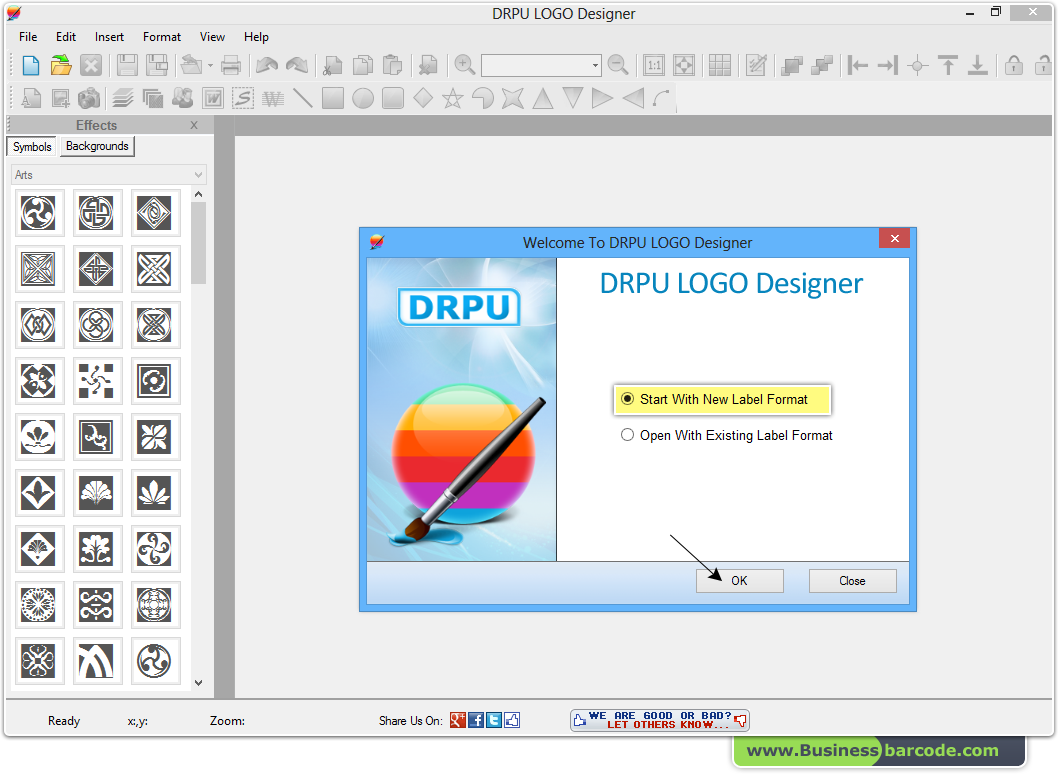 Screenshots Logo Designer Software to create business logo ...
